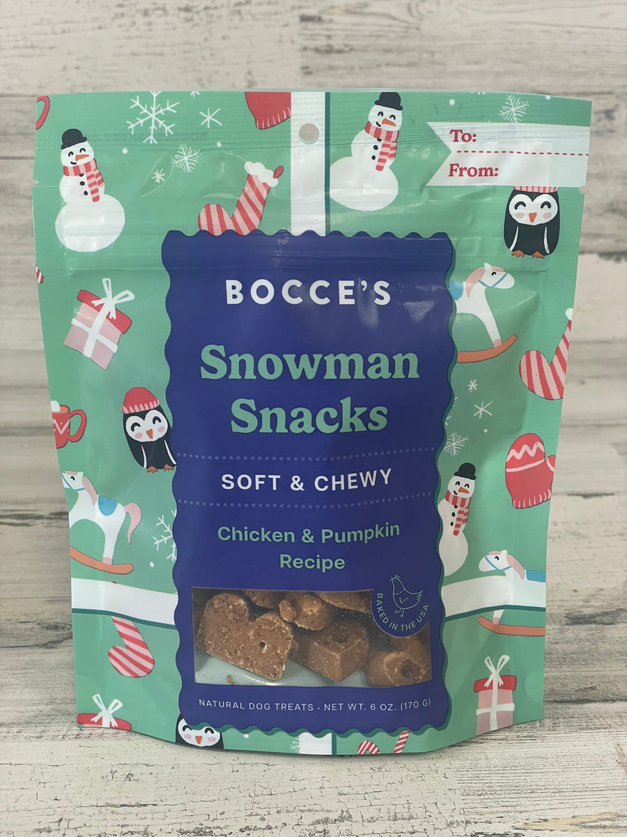 Bocce’s Bakery Chicken & Pumpkin ‘Snowman Snacks’ Soft & Chewy Treats
