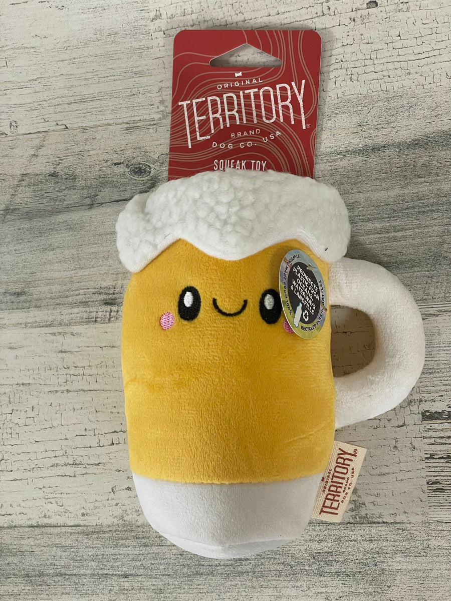 Territory Squeaky Beer Dog Toy